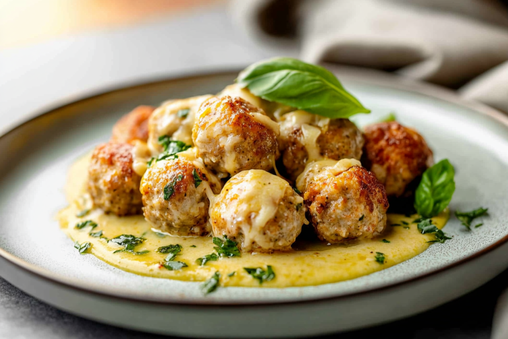 Chicken Parm Meatballs - heartsouleats