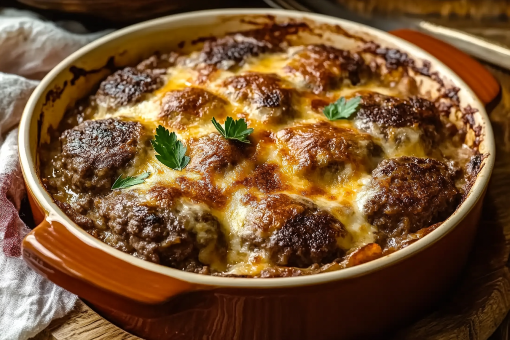Amish Hamburger Steak Bake - heartsouleats